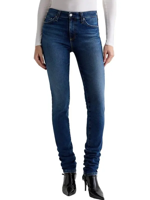 Ag Viola Mid-rise Stacked Skinny Jeans - Forgotten