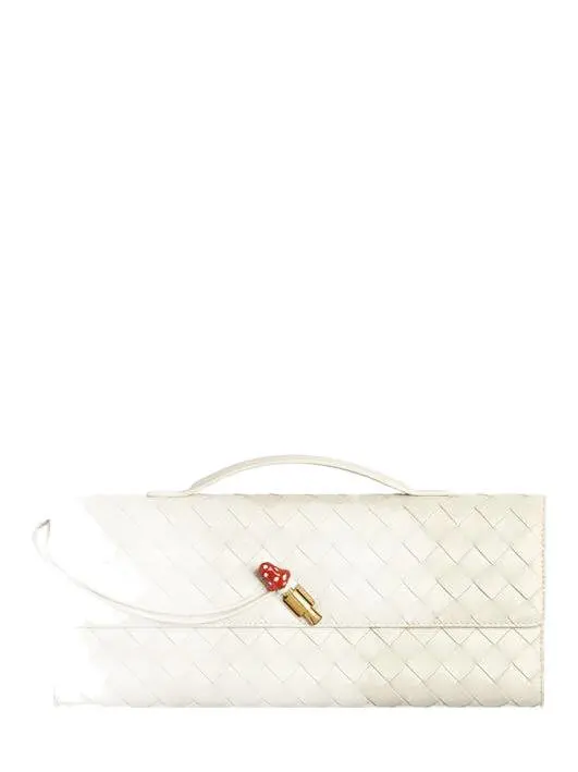 Bottega Veneta Long Andiamo Clutch - Sea Salt/mushroom-mb