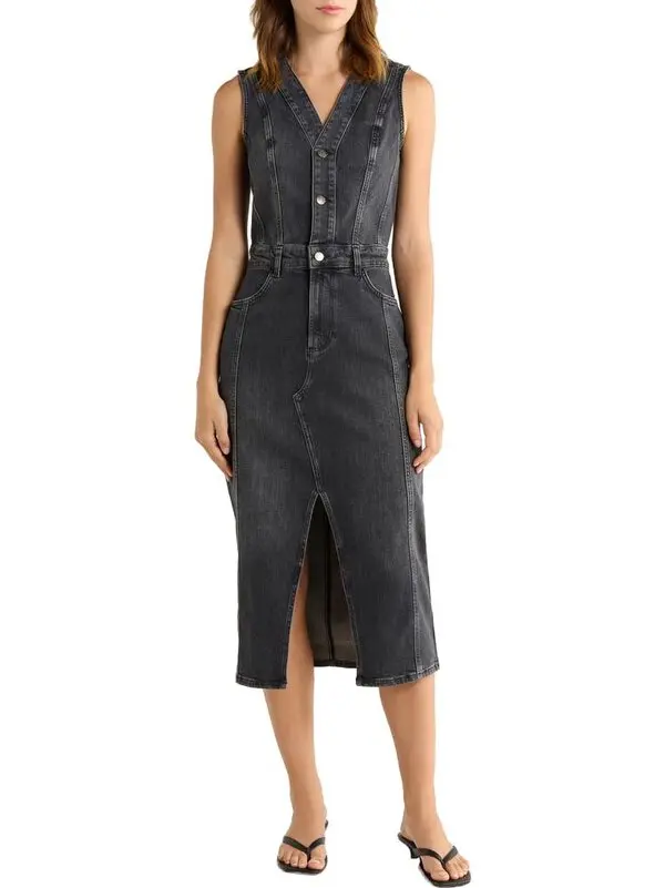 Rails Westwood Sleeveless Denim Dress - Black Pearl