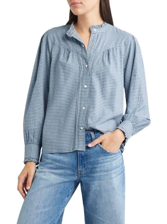 Rails Alanna Plaid Button-up Shirt - Stone Blue Check