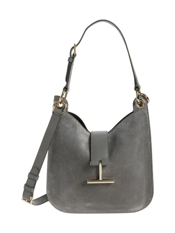 TOM FORD Small Tara Top Handle Bag - Grey