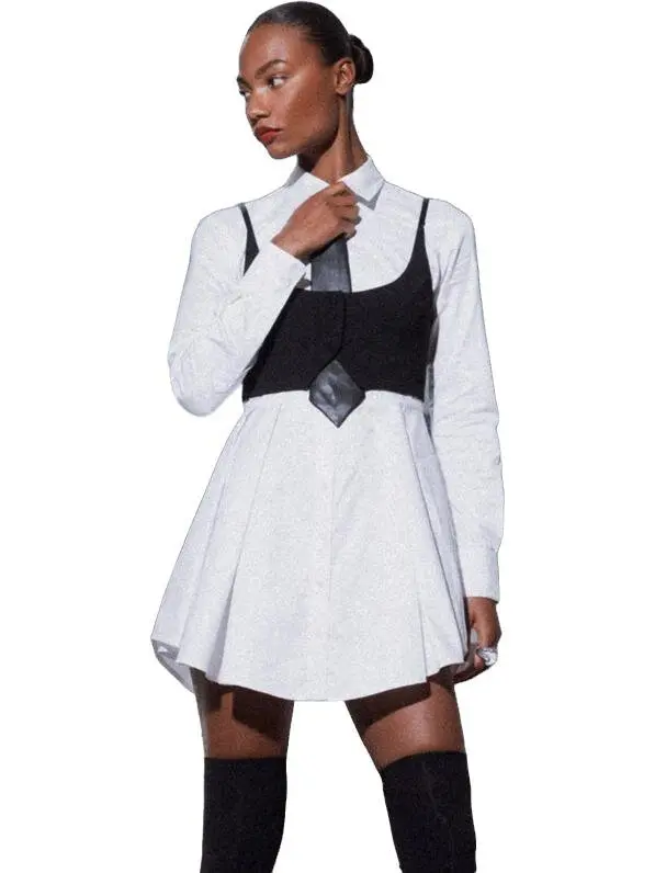 Fleur Du Mal Zoe Shirt Dress - White