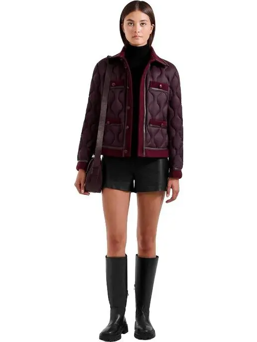 Rudsak Quilted Down Jacket - Burgundy