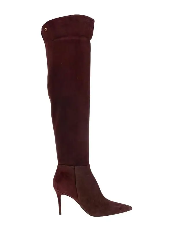 GIANVITO ROSSI 90mm Jules Suede Boots - Red