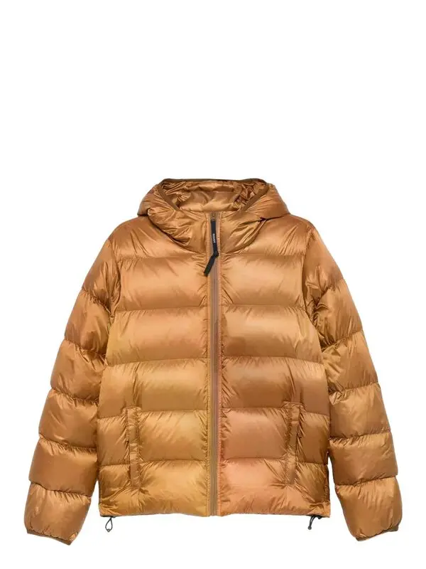 Aspesi Hooded Puffer Coat - Brown