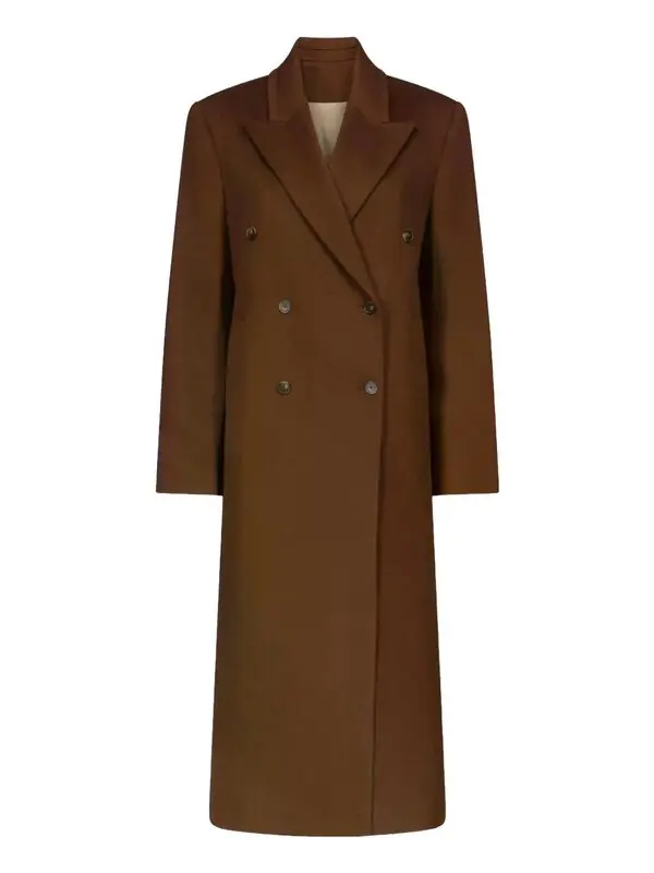 Loulou De Saison Peak Lapel Double-breasted Coat - Brown