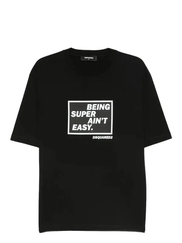 Dsquared2 Slogan-print T-shirt - Black