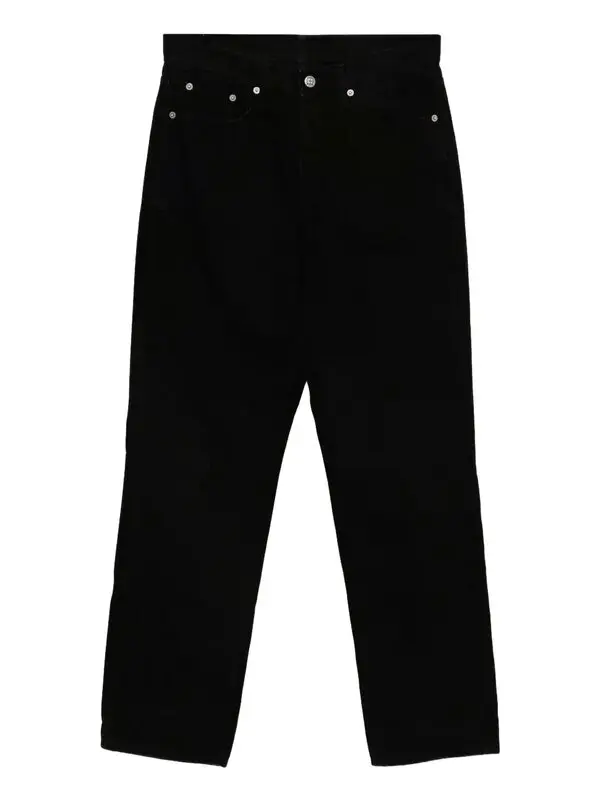 Ksubi Embroidered Patch Straight Leg Jeans - Black