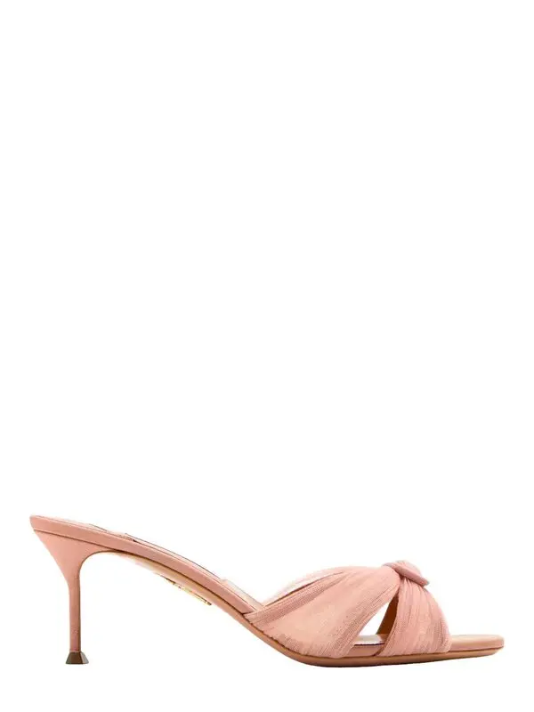 AQUAZZURA 65mm Knot-detail Sandals - Pink