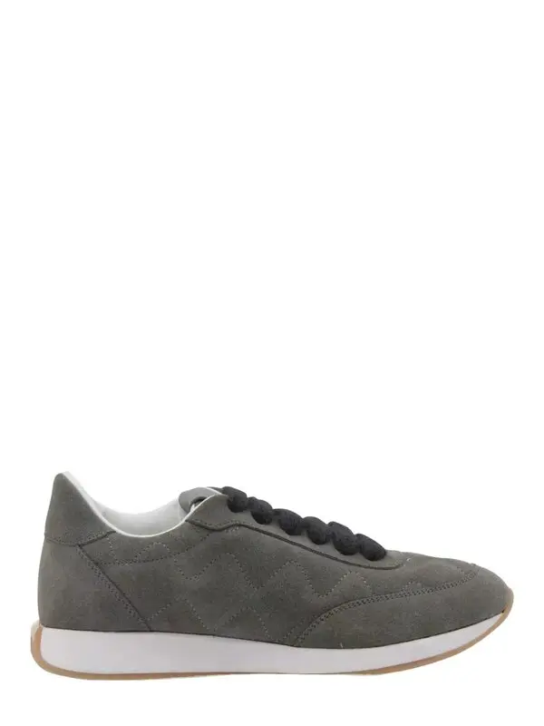 Fabiana Filippi Quilted Suede Sneakers - Grey