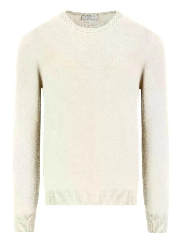 CHEZ PAUL Ribbed Sweater - White