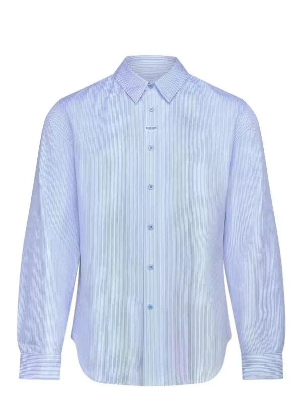 Martine Rose Striped Long-sleeve Shirt - Blue