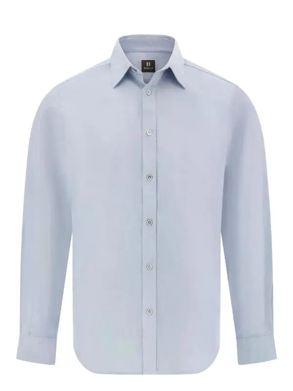 Boggi Milano Polo-collar Shirt - Blue