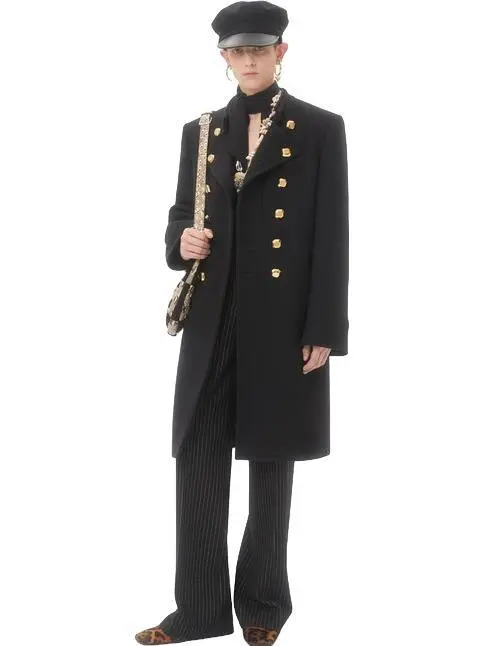 Valentino Garavani Double-breasted Wool Coat - Black