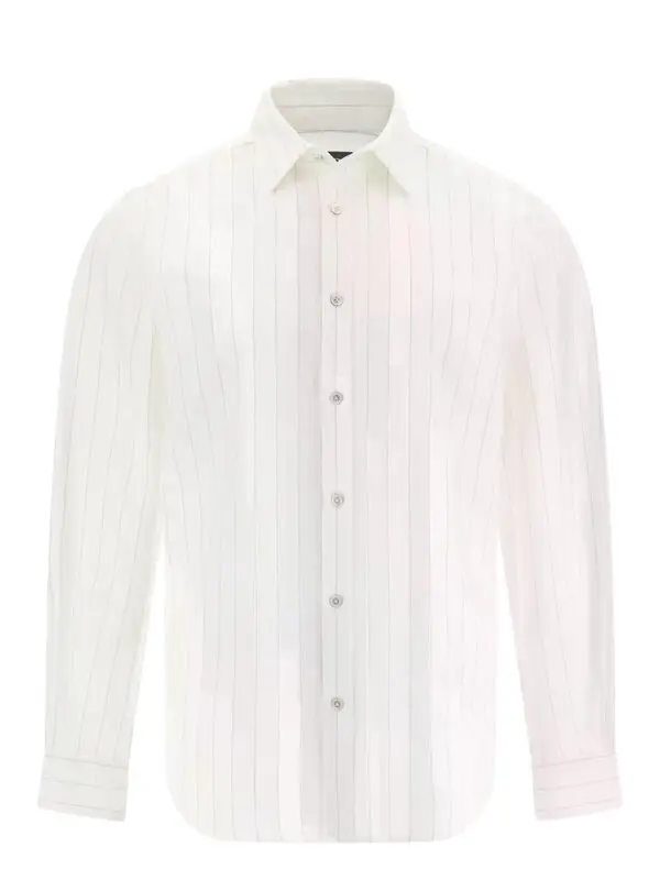 Boggi Milano Pinstripe-pattern Oxford Shirt - Neutrals