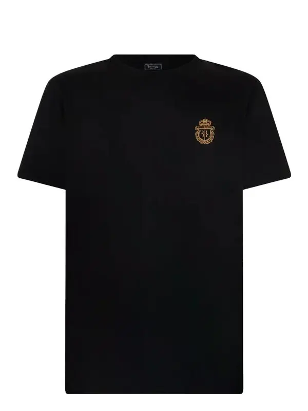 BILLIONAIRE Crest Round-neck T-shirt - Black