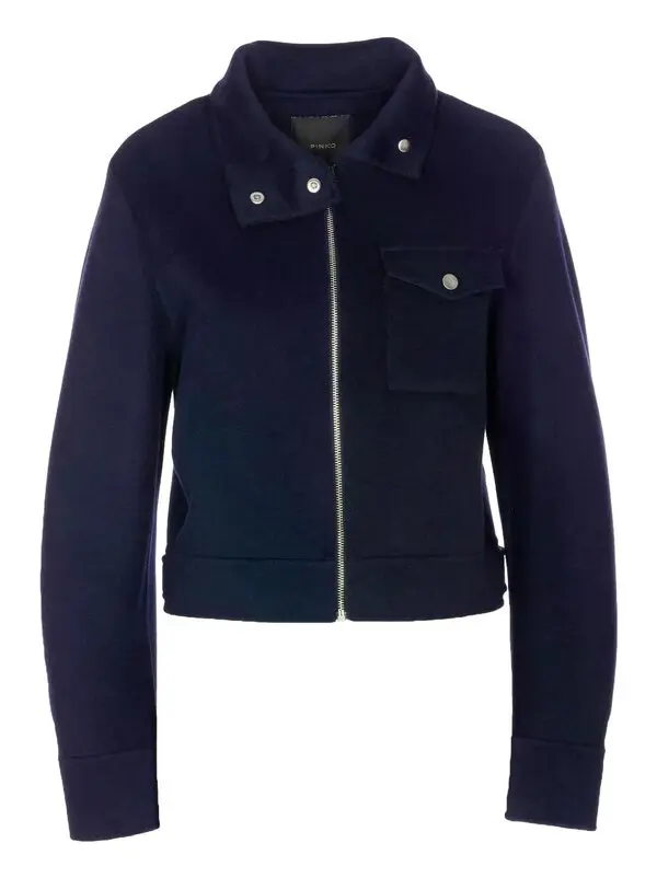 Pinko Zip-front Shirt Jacket - Blue