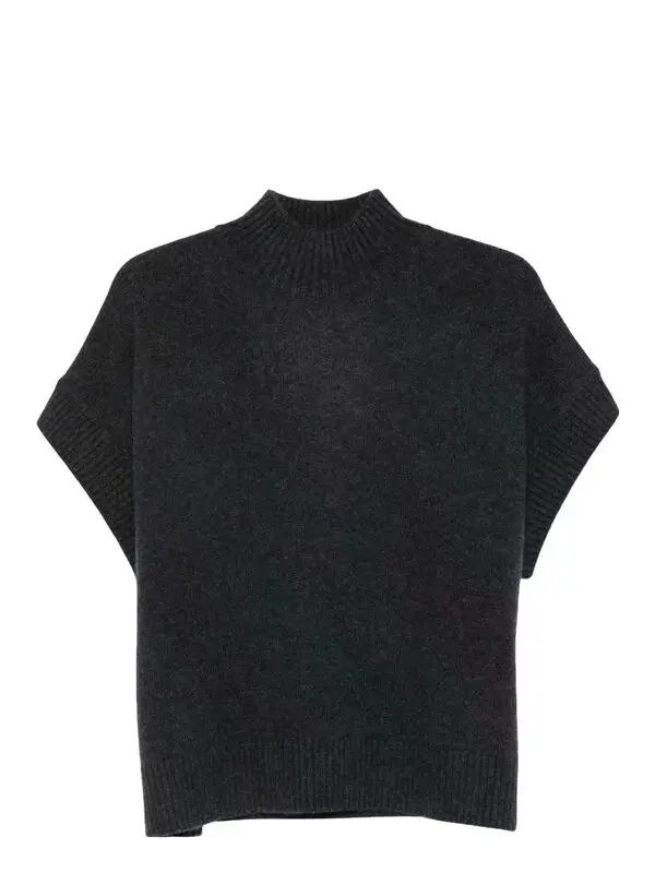 JOSEPH High-neck Knitted Top - Grey