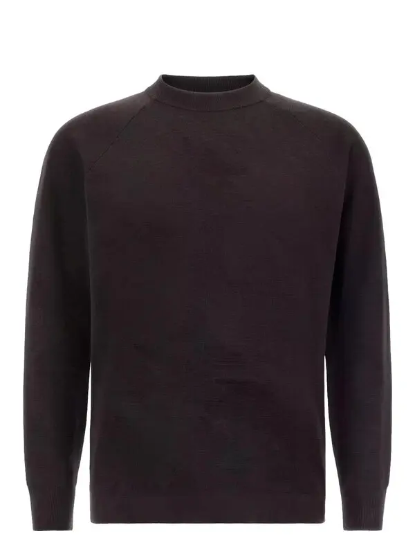Boggi Milano Crew Neck Raglan-sleeve Sweater - Brown