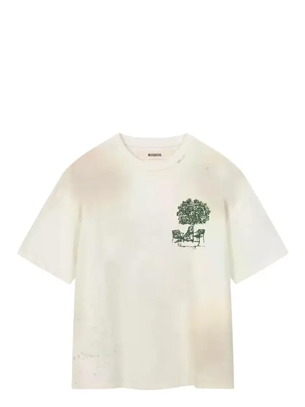 ROUGH. Tree-print T-shirt - White