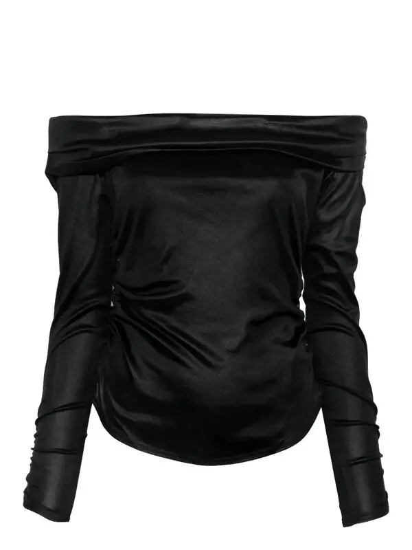 Isabel Marant Enesa Off-shoulder Top - Black