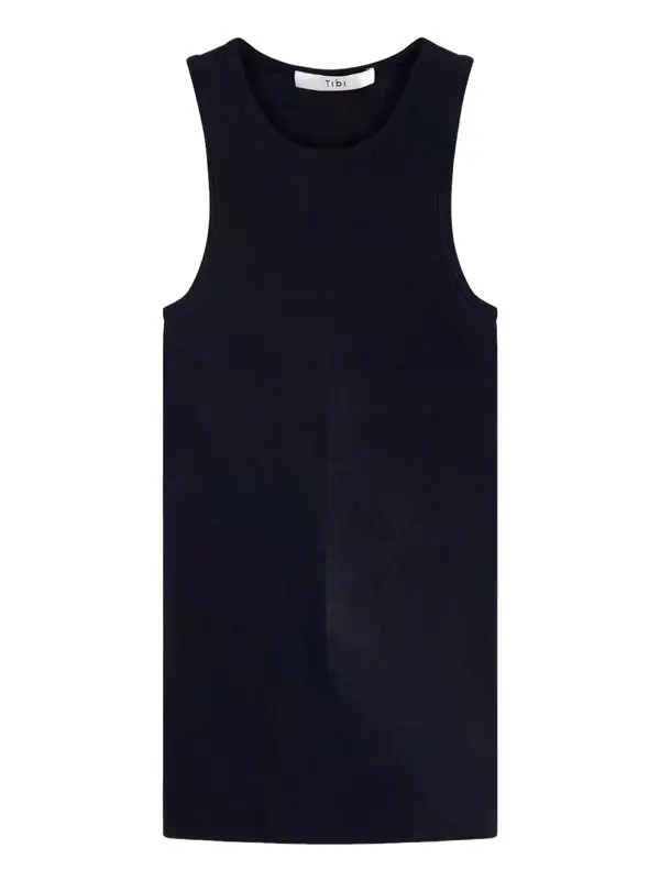 Tibi Racer-back Tank Top - Blue