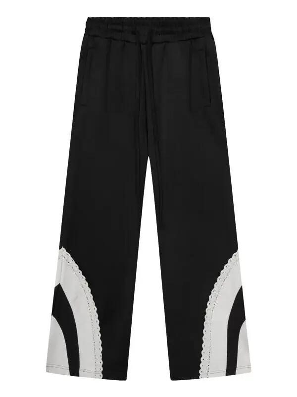 ROUGH. Contrast Side-pockets Track Pants - Black