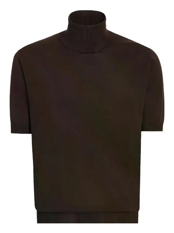 Dolce & Gabbana Fine-knit T-shirt - Brown