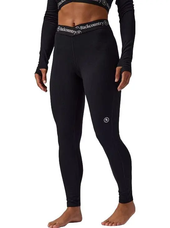 BACKCOUNTRY Cedars Rws Merino Lightweight Baselayer Bottom - Black