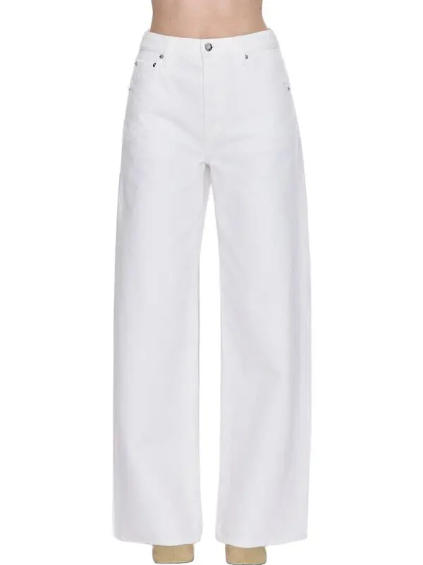 PISTOLA Tate High-rise Wide Leg Jeans - Paper White
