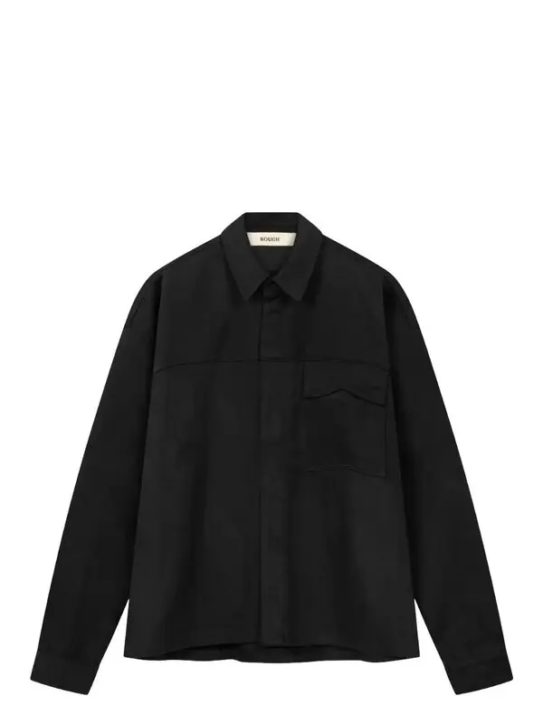 ROUGH. Graphic Print Shirt - Black