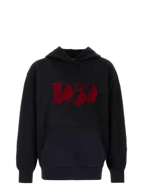 1989 STUDIO Logo-embellished Cotton Hoodie - Black