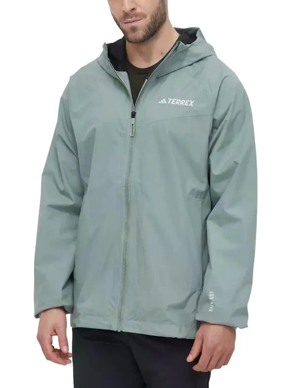 Adidas Hooded Rain Jacket - Green