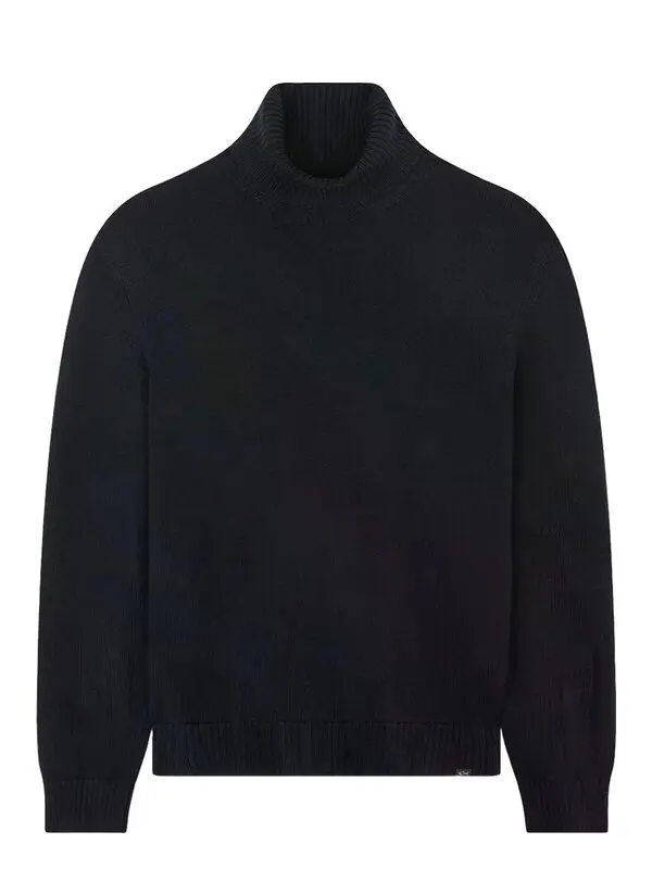 Paul & Shark Turtleneck Wool Sweater - Black