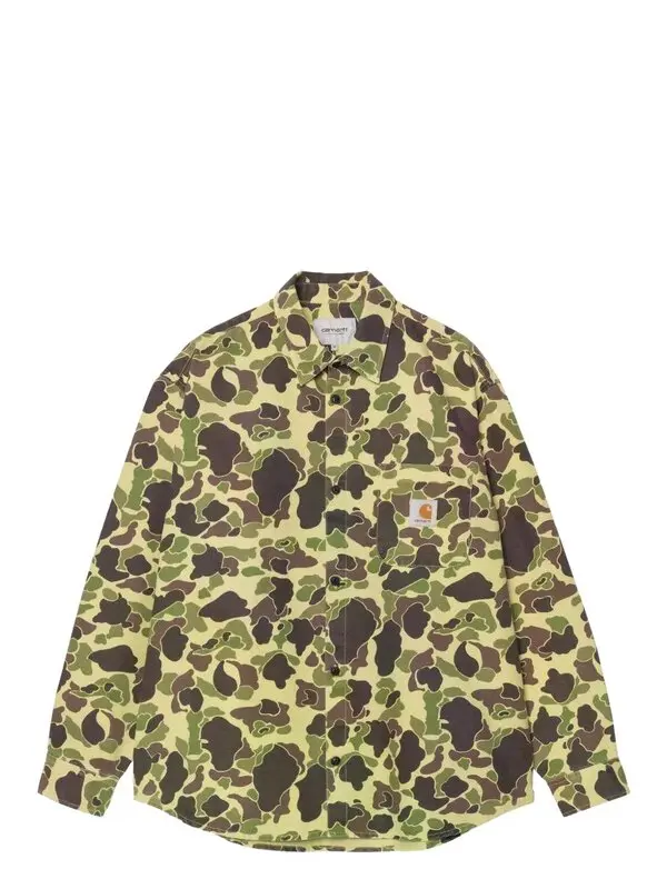Carhartt Work In Progress Duck Camouflage-print Shirt - Yellow