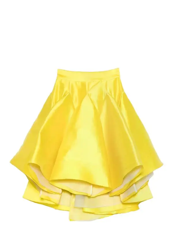 GEMY MAALOUF Layered Ruffled Skirt - Yellow