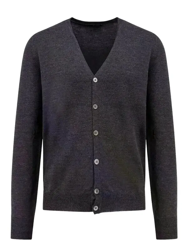 GIUUNO V-neck Button Cardigan - Grey