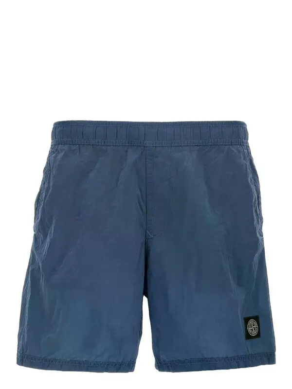 Stone Island Elasticated-waist Shorts - Blue
