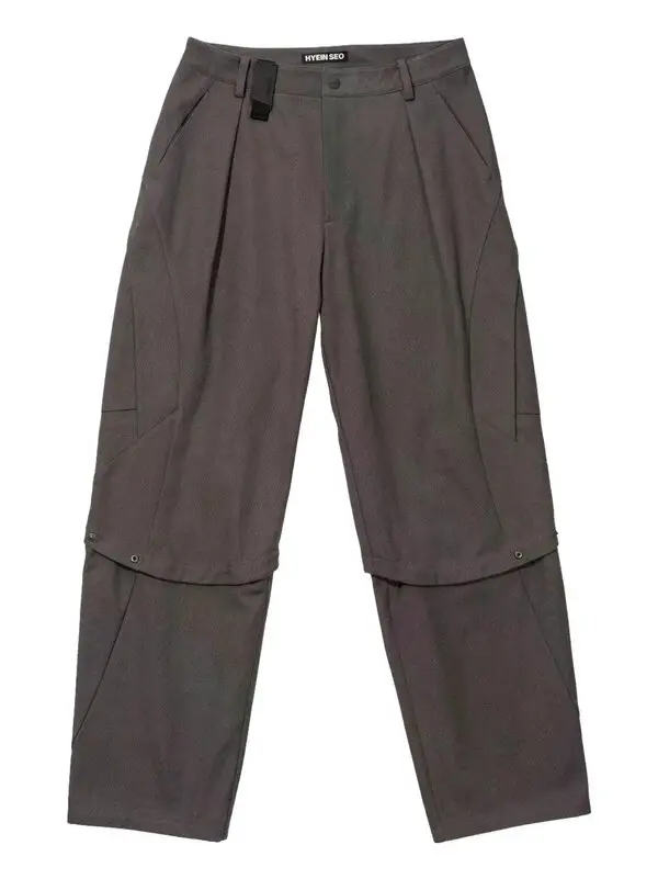 HYEIN SEO Paneled Pleated Trousers - Grey