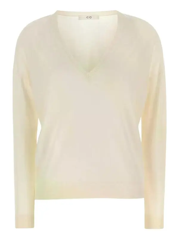Co Long Sleeve Cashmere Sweater - Neutrals