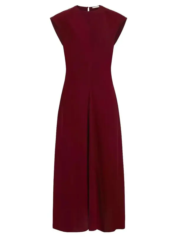 MARIE OLIVER Zuri Cap-sleeve Midi Dress - Red