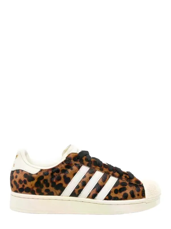 Adidas Superstar Leopard-print Sneakers - Brown