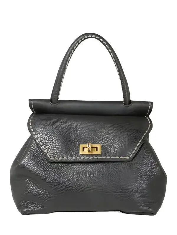 VISONA` Twist-lock Handbag - Black