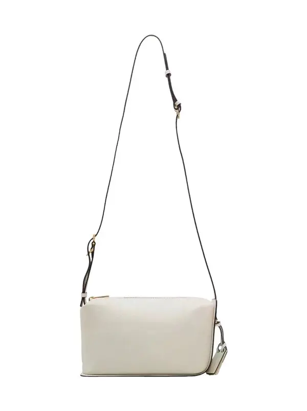 JOY GRYSON Crescent Leather Cross Body Bag - White