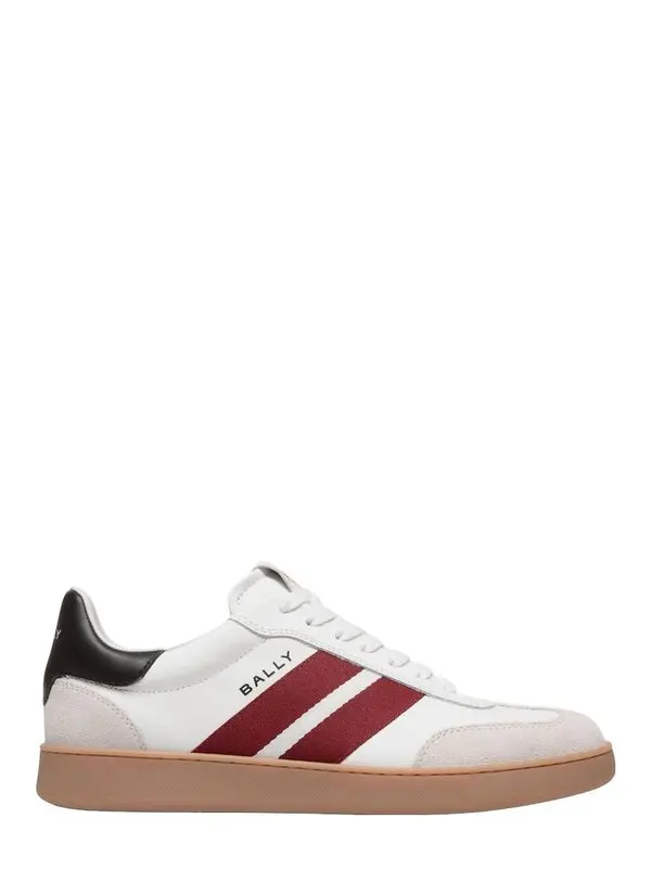 Bally Retro Crest Sneakers - White/red/gum
