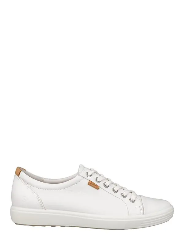 Ecco Soft 7 Lace Up Sneakers - White
