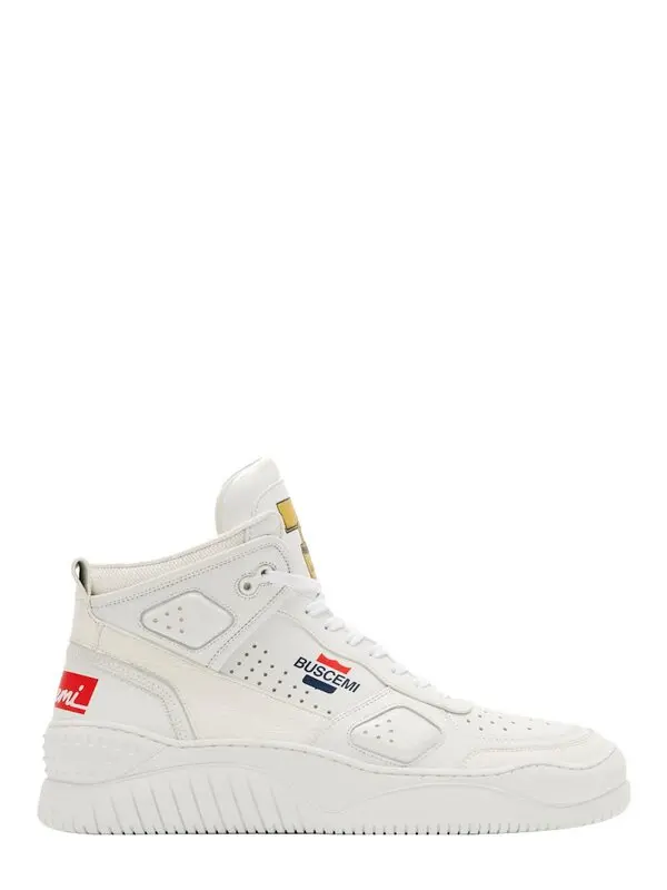 Buscemi Basket High Top Sneaker - White