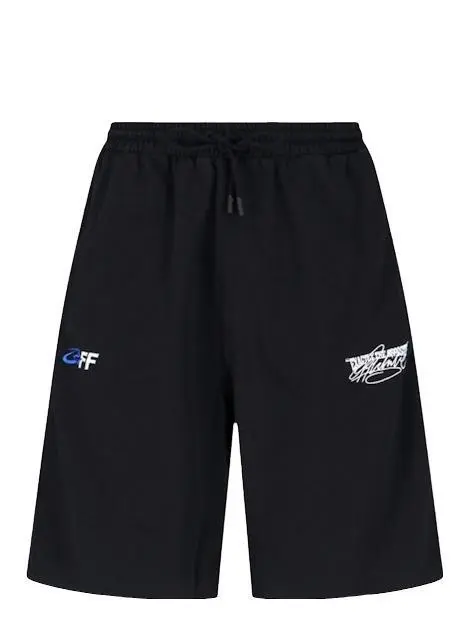 Off-White Arrow Skate Sweatshorts - Black