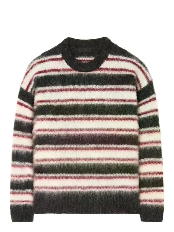 Alanui Striped-pattern Crew Neck Sweater - Multicolour