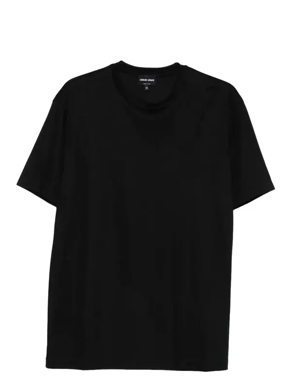 Giorgio Armani Crew-neck Short-sleeve T-shirt - Black